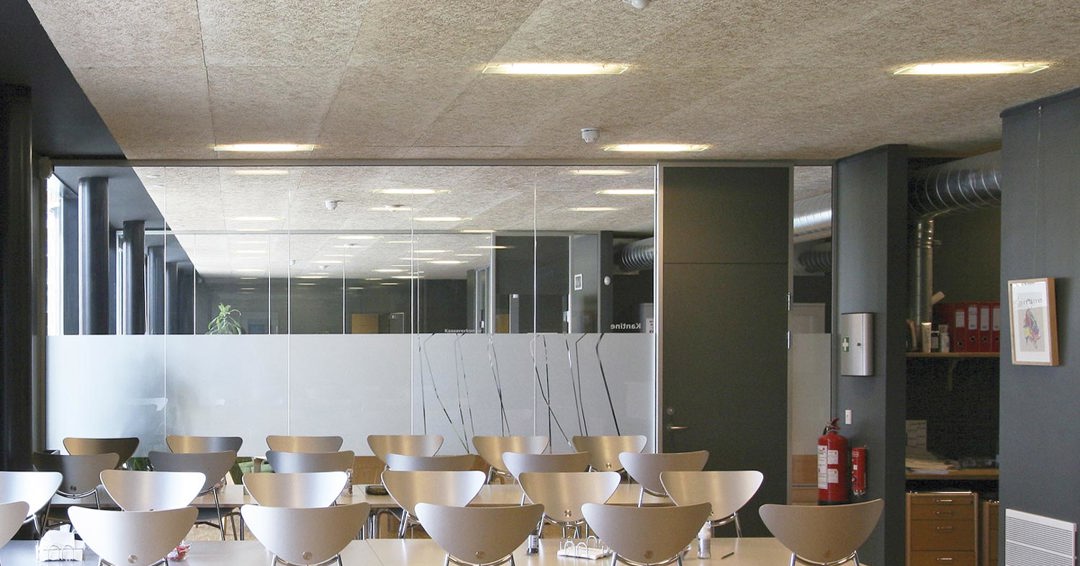 Troldtekt Akustikdecke im Haus der Gewerkschaft LPSF