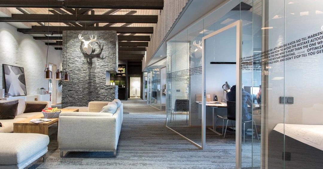 Akustikdecke bei JKAB Arkitekter in Helsingborg | Troldtekt