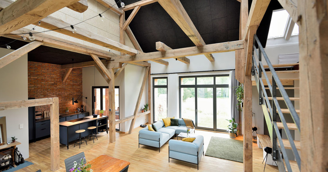 Modernes Zuhause in der alten Scheune | Troldtekt