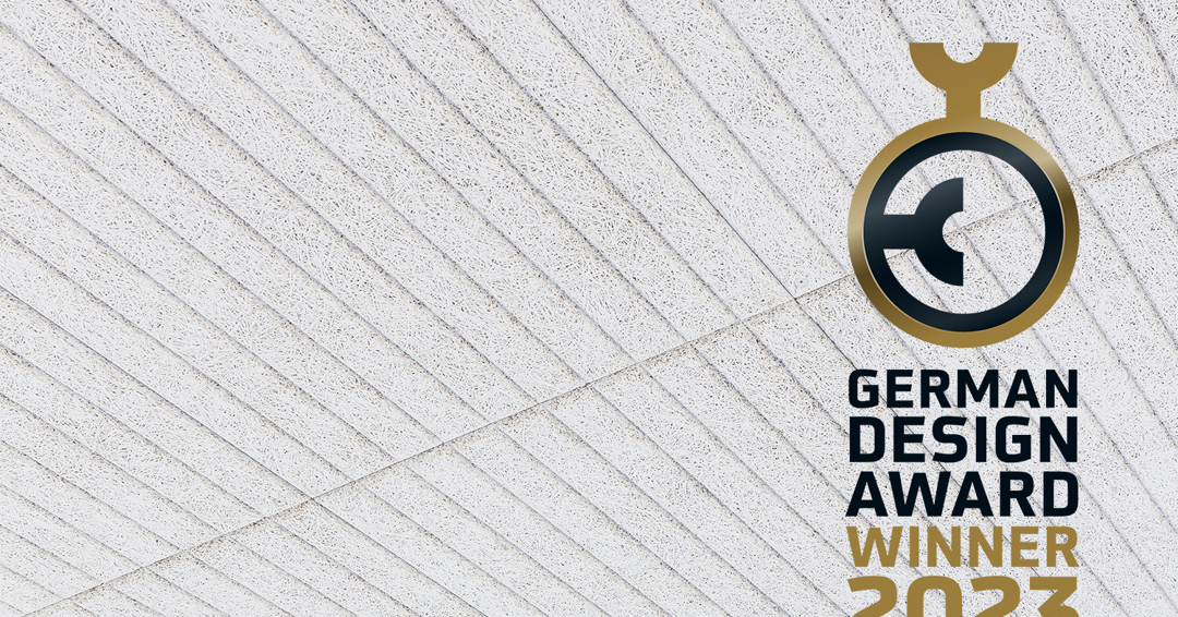 Designlösungen mit V-Rillen gewinnen German Design Award | Troldtekt